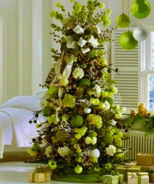 Green Christmas Colors, 50 Trendy Holiday Trees and Home Decorating Ideas