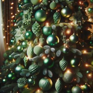 Green Christmas Colors, 50 Trendy Holiday Trees and Home Decorating Ideas