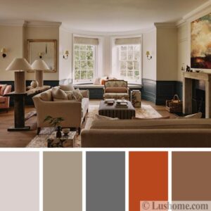 Historic House with Modern Interiors in Warm Colors, Artful Interior ...