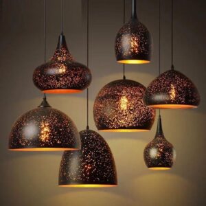 Unique Lighting Ideas, Striking and Warm Copper Lighting Fixtures