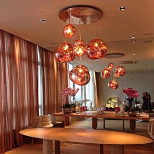 Unique Lighting Ideas, Striking and Warm Copper Lighting Fixtures