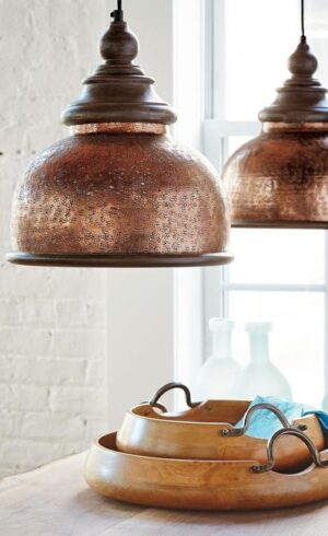 Unique Lighting Ideas, Striking and Warm Copper Lighting Fixtures