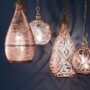 Unique Lighting Ideas, Striking and Warm Copper Lighting Fixtures