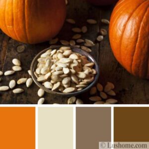 Harvest Color Palette Inspired by Fall Leaves, Autumn Flowers, Seasonal ...