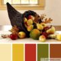 Harvest Color Palette Inspired by Fall Leaves, Autumn Flowers, Seasonal ...