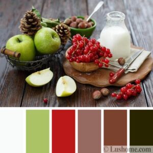 Harvest Color Palette Inspired by Fall Leaves, Autumn Flowers, Seasonal ...