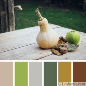 Harvest Color Palette Inspired by Fall Leaves, Autumn Flowers, Seasonal ...