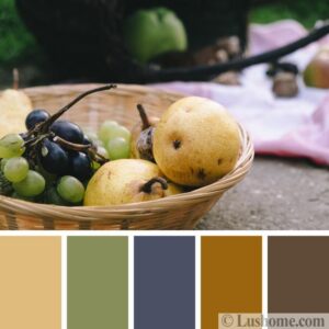 Harvest Color Palette Inspired by Fall Leaves, Autumn Flowers, Seasonal ...