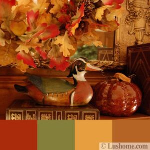 Warm Interior Colors, Room Decorating Inspired by Autumn Leaves