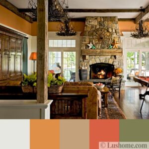 Warm Interior Colors, Room Decorating Inspired by Autumn Leaves