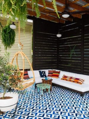 Colorful and Patterned Outdoor Tile Designs, 50 Beautiful Patio Ideas