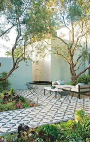 Colorful and Patterned Outdoor Tile Designs, 50 Beautiful Patio Ideas