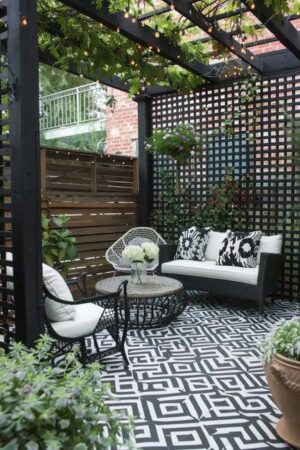 Colorful and Patterned Outdoor Tile Designs, 50 Beautiful Patio Ideas