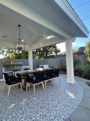 Colorful and Patterned Outdoor Tile Designs, 50 Beautiful Patio Ideas