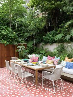 Colorful and Patterned Outdoor Tile Designs, 50 Beautiful Patio Ideas