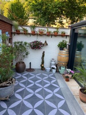 Colorful and Patterned Outdoor Tile Designs, 50 Beautiful Patio Ideas