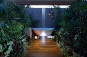 55 Outdoor Spa Design Ideas to Add Relaxing Luxury to Backyard Designs