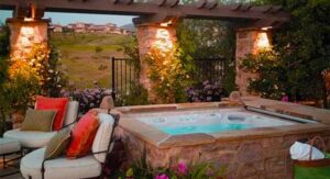 55 Outdoor Spa Design Ideas to Add Relaxing Luxury to Backyard Designs