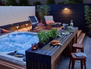 55 Outdoor Spa Design Ideas to Add Relaxing Luxury to Backyard Designs