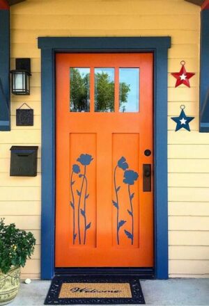 50 Unique Front Door Decoration Ideas, Patterns, Paint Colors ...