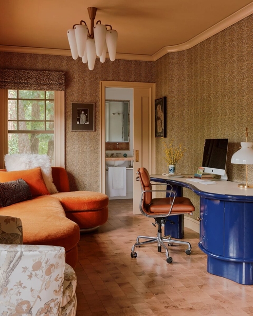 Rich Blue Palette, Modern Interior Color Trends and Room Design Ideas