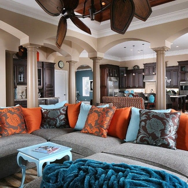 Modern Brown Colors, Rich Interior Color Trends and Room Decorating Ideas