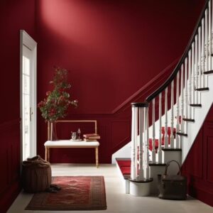 Ruby Red Interior Colors, Modern Trends and Room Decorating Ideas